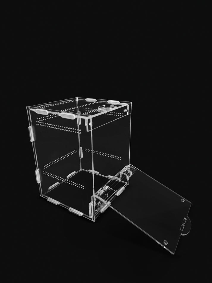 Front-Opening Acrylic Enclosure: Mini | S | M | L – Exotic Enclosures